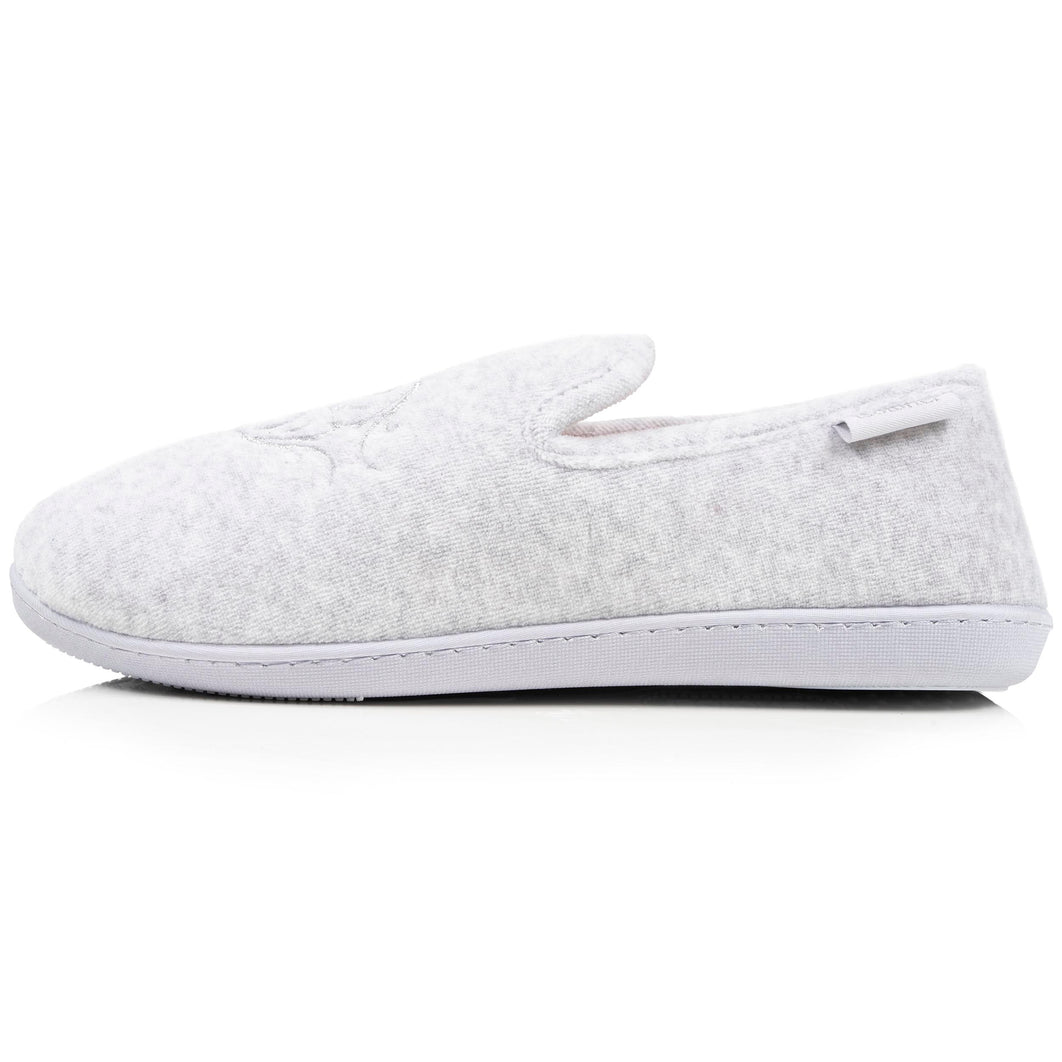 Chaussons charentaises Femme ergonomiques Gris chiné - Isotoner